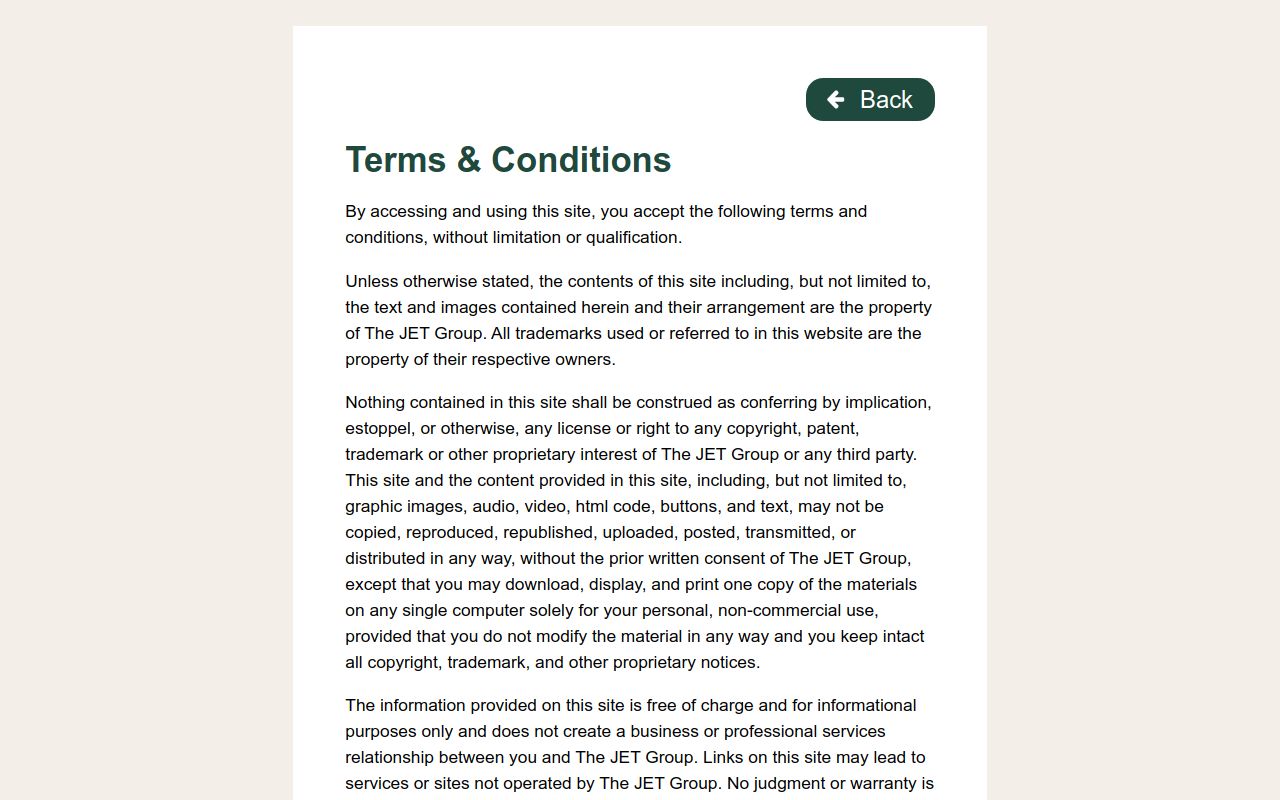 Terms & Conditions